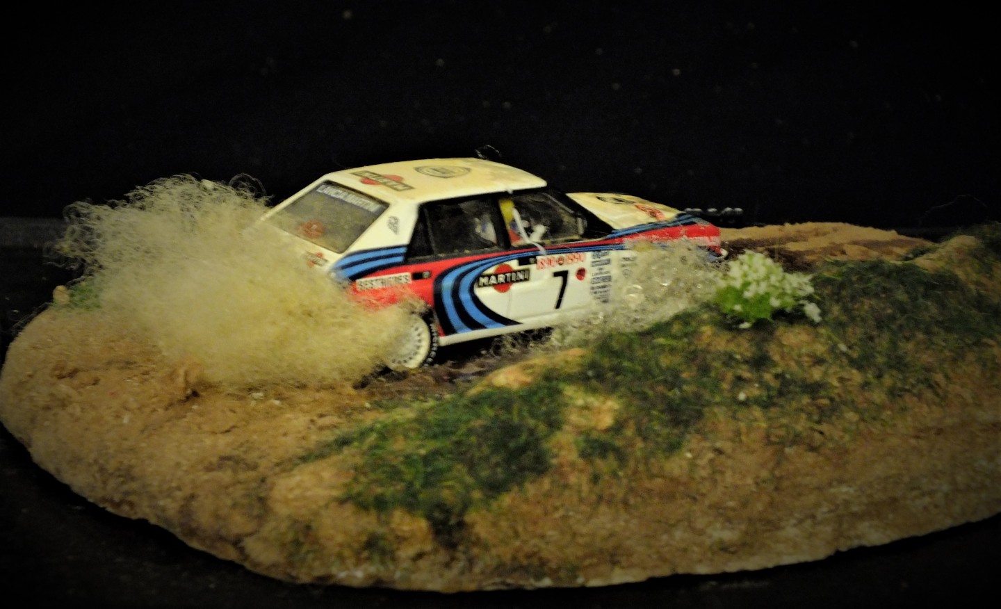 Bruno Saby ve Lancia Delta HF 4WD WRC 5 | Diorama Sanat